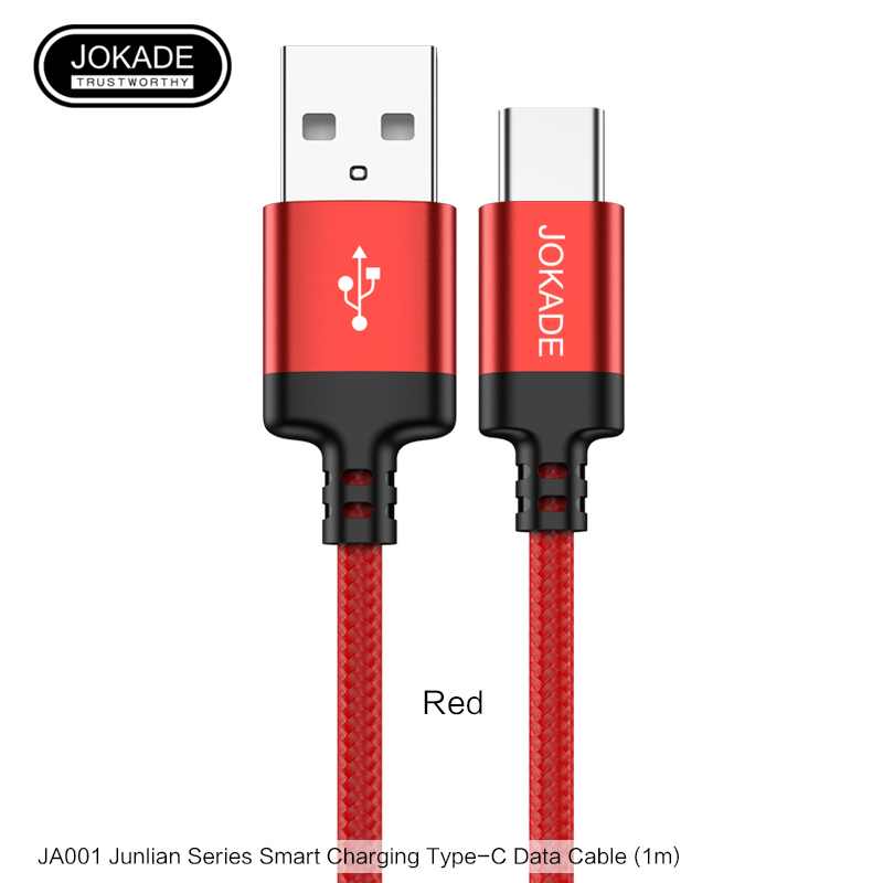 Кабелі USB :: JOKADE JA001 Type-C 1 m Black 5A (6921042122984)