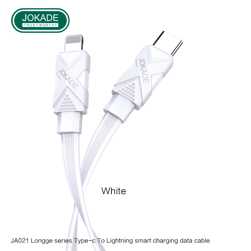 Кабелі USB :: JOKADE JA021 Type-C to Lightning 1 m White 3A PD20W